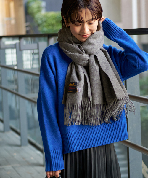 TWEED MILL（ツイードミル）の「 《追加》【TWEEDMILL/ツイードミル】ラムウール無地ストール（ストール/ショール）」 - WEAR