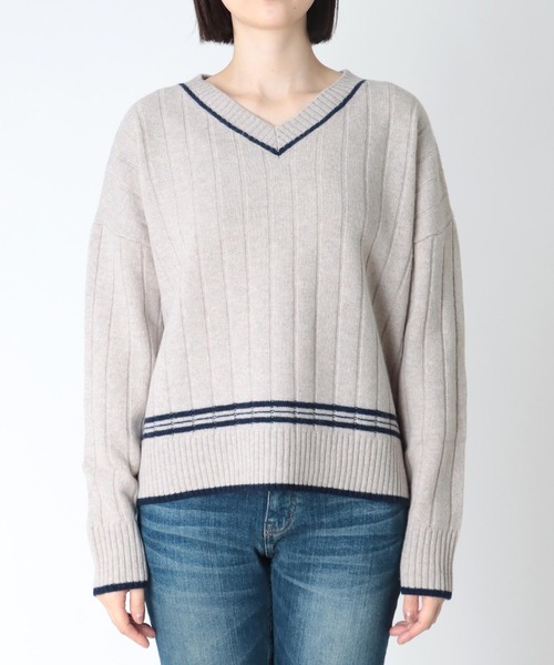 Jines（ジネス）の「エアウール針抜きチルデンプルオーバー（ニット/セーター）」 - WEAR