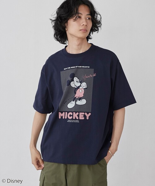 Disney（ディズニー）の「【先行販売】coen限定／Disney（ディズニー）フロントプリントTシャツ（WEB限定カラー）（Tシャツ/カットソー）」 - WEAR
