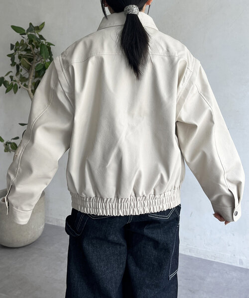 CPCM（シーピーシーエム）の「2WAYフェイクレザーA2ブルゾン（ブルゾン）」 - WEAR