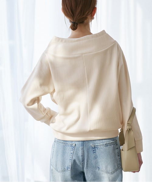 emur/エミュール】リブベロアプルオーバー（Tシャツ/カットソー