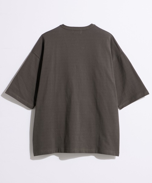 SLICK（スリック）の「【SLICK/スリック】40/2 Moss Stitch Henley Neck T-Shirt / 鹿の子ヘンリーネックTシャツ /オーバーサイズ シルエット（T ...