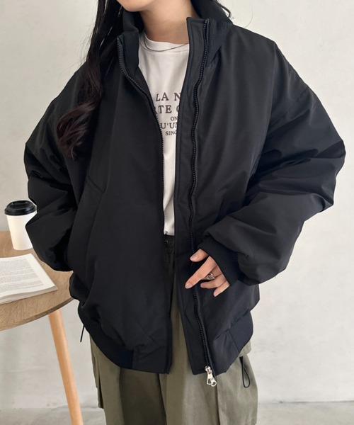 CLEA（クレア）の「オーバーサイズスタンドカラーブルゾン（ブルゾン）」 - WEAR