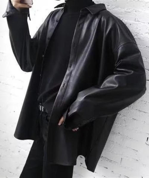 Burner（バーナー）の「【OKUOKU Recommend Select】フェイクレザー / シャツジャケット oku-outer ...