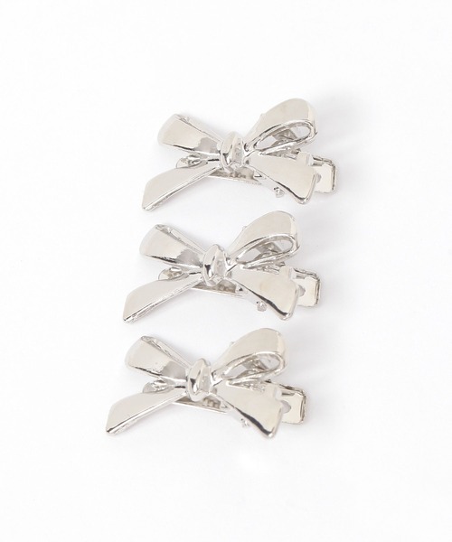 3SETリボンヘアクリップ[tiny tiny(ティニーティニー)]（バレッタ/ヘアクリップ）｜tiny tiny（ティニーティニー）のファッション通販 - ZOZOTOWN