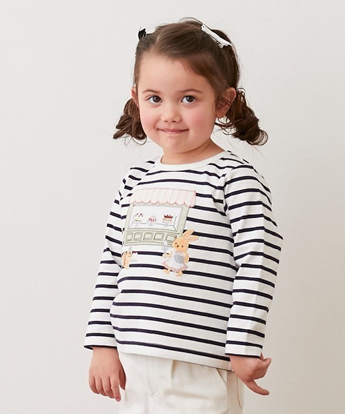 【セール】アソート刺繍長袖T（Tシャツ/カットソー）｜petit main（プティマイン）のファッション通販 - ZOZOTOWN