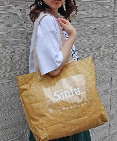Sinfu（シンフ）の「【 SINFU/ シンフ】 タープ ロゴ トート（トートバッグ）」 - WEAR