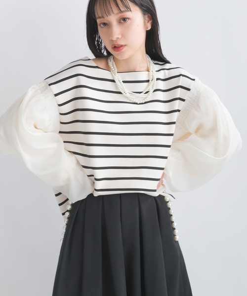 PICCIN（ピッチン）の「【WEB限定】スポンジリバー袖ボリュームプルオーバー（Tシャツ/カットソー）」 - WEAR