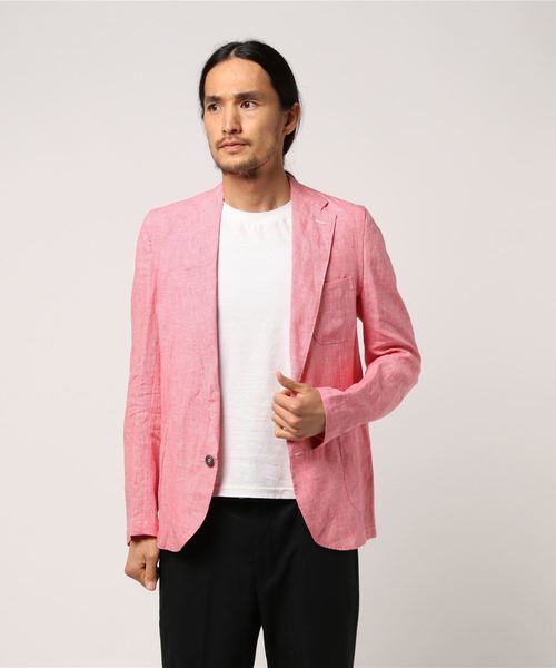 Mario Muscariello（マリオ ムスカリエッロ）の「Mario Muscariello リネンジャケット（テーラードジャケット ...