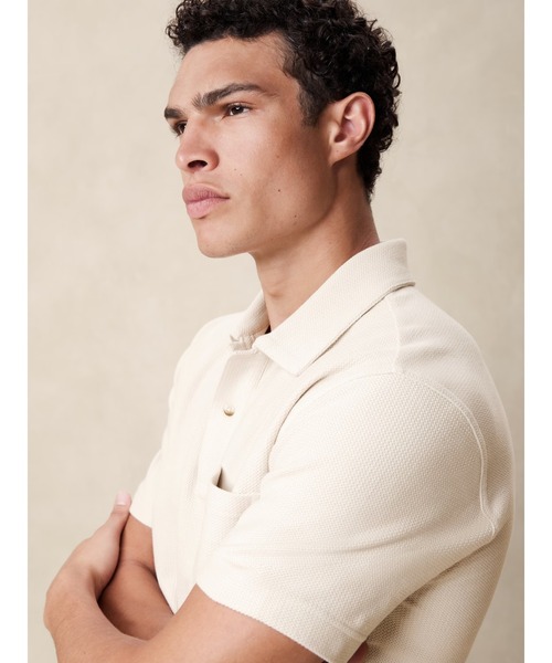 【セール】BANANA REPUBLIC FACTORY STORE サマーテクスチャーポロシャツ（ポロシャツ）｜BANANA ...