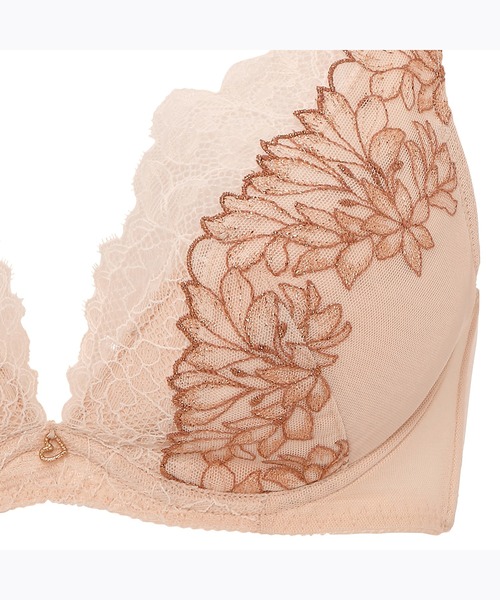 AMOSTYLE BY Triumph（アモスタイルバイトリンプ）の「チャーミングラマー スリムライン Deep V ブラジャー ノーブル ブロッサム【B,C,Dカップ】AMST1387 ...