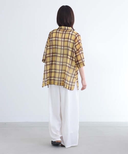 n'OrLABEL（ノアールレーベル）の「『シアーチェック柄シャツ』（シャツ/ブラウス）」 - WEAR
