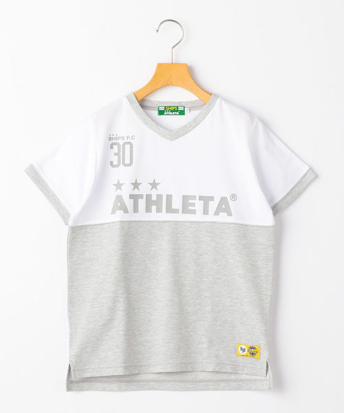 ATHLETA（アスレタ）の「ATHLETA:【SHIPS KIDS 30th別注】カノコ Vネック TEE(145～160cm)（Tシャツ/カットソー）」 - WEAR