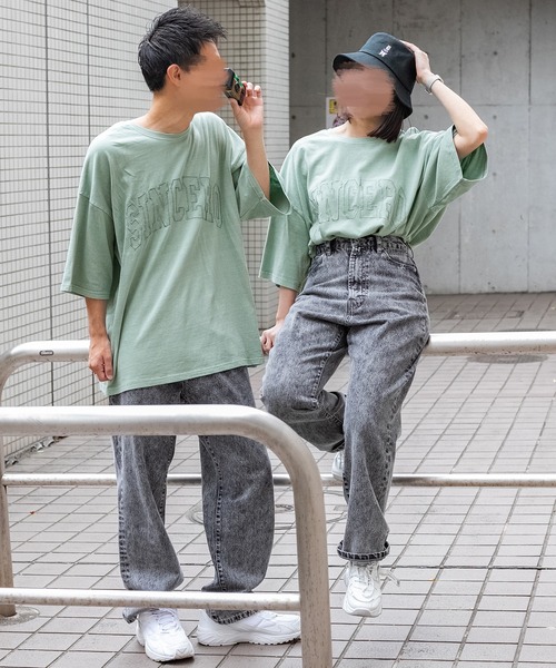 PairPair（ペアペア）の「ピグメント刺繍ロゴT(ユニセックス)（Tシャツ/カットソー）」 - WEAR