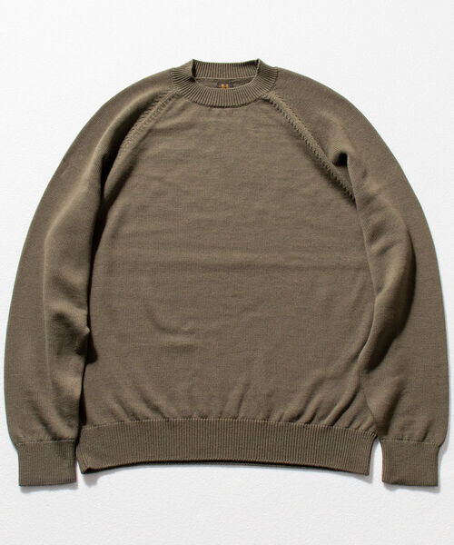 BATONER（バトナー）の「【BATONER/バトナー】AGING WOOL RAGLAN SLEEVE CREW NECK BN-21FM-015（ニット/セーター）」 - WEAR