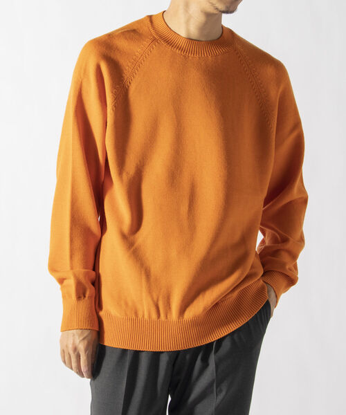 BATONER（バトナー）の「【BATONER/バトナー】AGING WOOL RAGLAN SLEEVE CREW NECK BN-21FM-015（ニット/セーター）」 - WEAR
