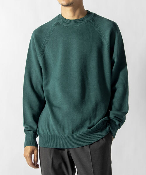 BATONER（バトナー）の「【BATONER/バトナー】AGING WOOL RAGLAN SLEEVE CREW NECK BN-21FM-015（ニット/セーター）」 - WEAR