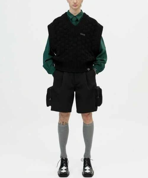 ESC STUDIO（イーエスシースタジオ）の「【ESC STUDIO/イーエスシースタジオ】ESC knee socks/ ロゴソックス ハイソックス（ソックス/靴下）」 - WEAR