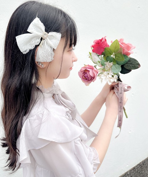 ROJITA（ロジータ）の「ラメレースリボンクリップSET（バレッタ/ヘアクリップ）」 - WEAR