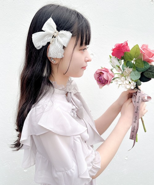ROJITA（ロジータ）の「ラメレースリボンクリップSET（バレッタ/ヘアクリップ）」 - WEAR