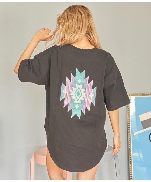 anap mimpi（アナップミンピ）の「オルテガ 刺繍 コットン ビッグ Tシャツ（Tシャツ/カットソー）」 - WEAR