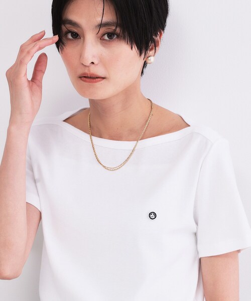 【PETIT BATERU／プチバトー】ボートネック半袖Tシャツ（Tシャツ/カットソー）｜OPAQUE.CLIP（オペークドットクリップ）の ...