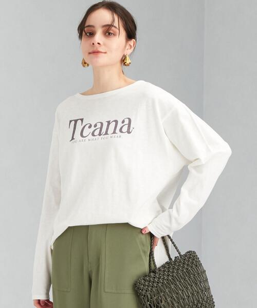 green label relaxing（グリーンレーベルリラクシング）の「＜Tanacana (タナカーナ)＞ 天竺 ロゴ テール Tシャツ（Tシャツ/カットソー）」 - WEAR