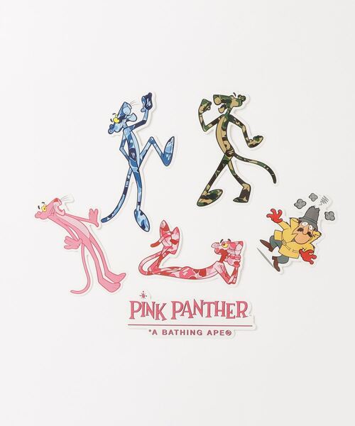 A BATHING APE（アベイシングエイプ）の「BAPE X PINK PANTHER STICKER SET M（ステッカー/テープ ...