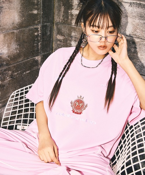 MSG（エムエスジー）の「オーバーサイズドローコードハーフスリーブゲームスウェット Tシャツ（Tシャツ/カットソー）」 - WEAR