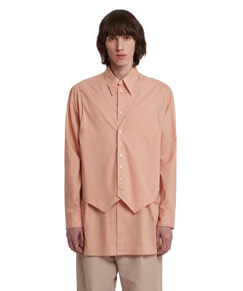 Vest Layered Shirt_Pink（シャツ/ブラウス）｜TRUNK PROJECT（トランクプロジェクト）のファッション通販 ...
