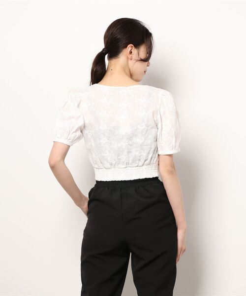 lissi Boutique（リージーブティック）の「【lissi Boutique】flower ribbon mini blouse ...