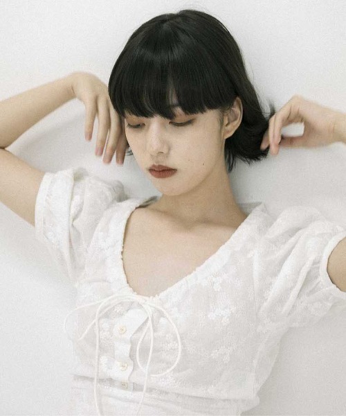 lissi Boutique（リージーブティック）の「【lissi Boutique】flower ribbon mini blouse ...