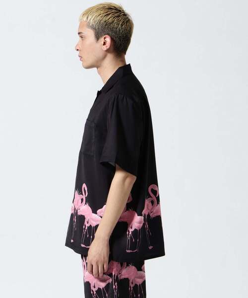 LUSOR（ルーソル）の「LUSOR（ルーソル）Flamingo Aloha Shirt フラミンゴアロハシャツ（シャツ/ブラウス）」 - WEAR