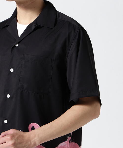 LUSOR（ルーソル）の「LUSOR（ルーソル）Flamingo Aloha Shirt フラミンゴアロハシャツ（シャツ/ブラウス）」 - WEAR