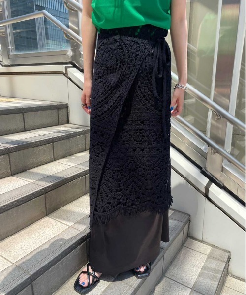 MEDI SHELL MOTIF CROCHET KNIT SKIRT（スカート）｜AMERI（アメリ）のファッション通販 - ZOZOTOWN