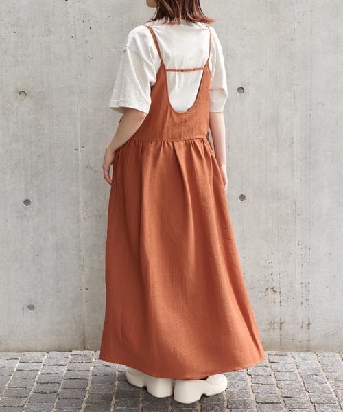 w closet（ダブルクローゼット）の「脇リボンキャミワンピース