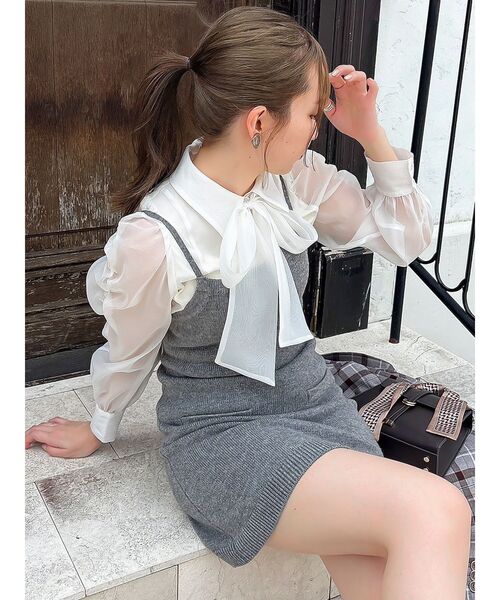 dazzlin（ダズリン）の「2WAYボウタイペプラムブラウス（シャツ/ブラウス）」 - WEAR