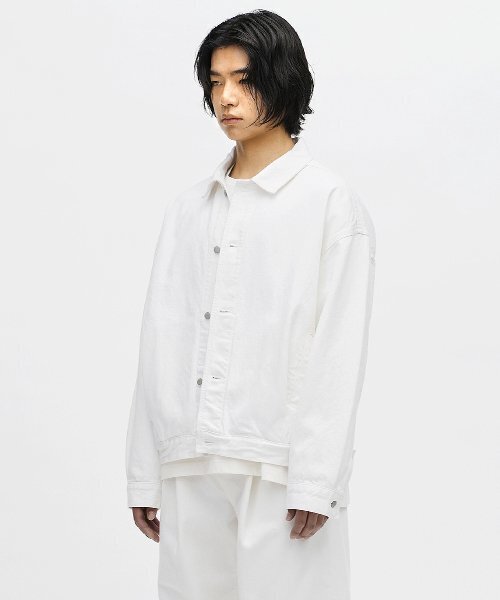 ERRORS EXCEPTED（エラーズエクスペクティド）の「JK02 プリーツデニムジャケット (ホワイト)（デニムジャケット）」 - WEAR