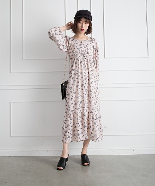 Libby&Rose（リビーアンドローズ）の「【WEB限定】総柄ガウンワンピース（ワンピース）」 - WEAR