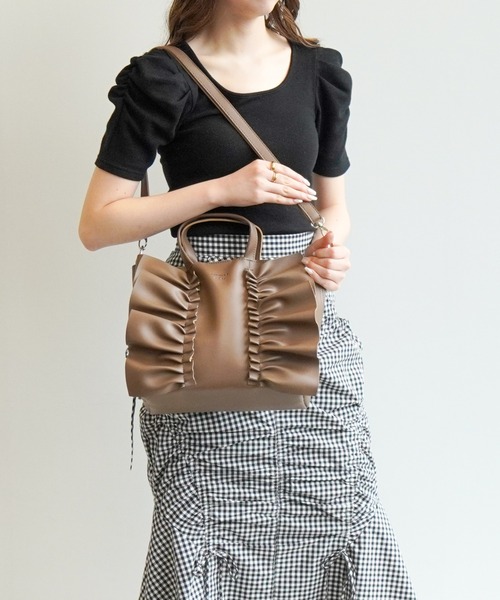 Jewelna Rose（ジュエルナローズ）の「JEWELNA by Jewelna Rose フリルトートバッグ 11833（ハンドバッグ ...