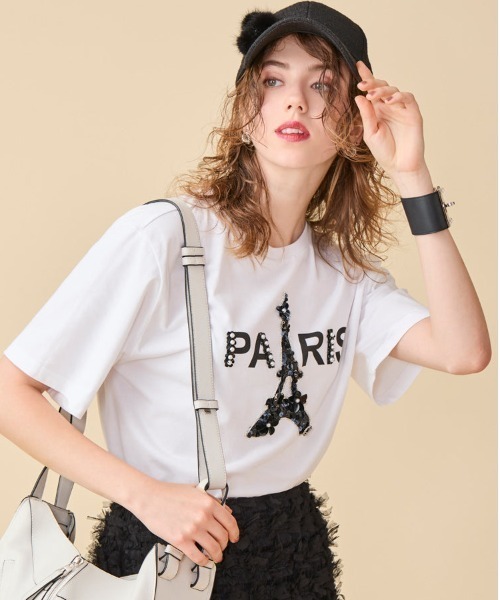 PARIS Tシャツ/パリ（ホワイト）（Tシャツ/カットソー）｜Chesty（チェスティー）のファッション通販 - ZOZOTOWN