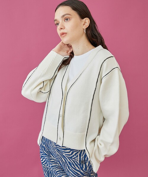 INella（イネラ）の「【INella/イネラ】ステッチワークオーバーニットカーディガン（カーディガン/ボレロ）」 - WEAR