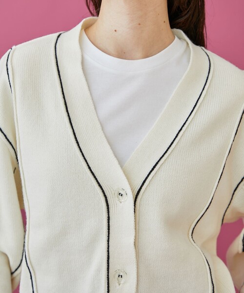 INella（イネラ）の「【INella/イネラ】ステッチワークオーバーニットカーディガン（カーディガン/ボレロ）」 - WEAR