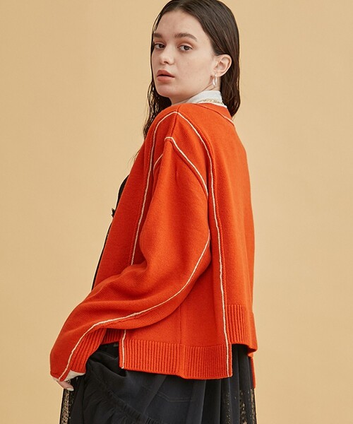 INella（イネラ）の「【INella/イネラ】ステッチワークオーバーニットカーディガン（カーディガン/ボレロ）」 - WEAR