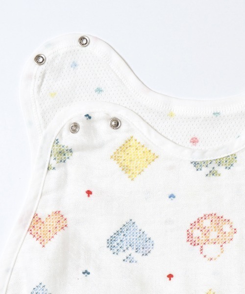 Hoppetta（ホッペッタ）の「【Hoppetta(ホッペッタ)】PATTO MOTTO COOL コットンテンセル3重ガーゼ薄手キッズスリーパー コットンメッシュパーツ付き シャンピニオン ...