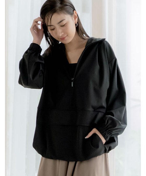 Re:EDIT（リエディ）の「[UVカット][接触冷感][速乾][水陸両用][DAILY SWIM]ラッシュガードフード付アノラック（ラッシュガード）」 - WEAR