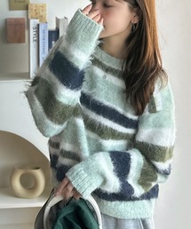 マルチボーダー ニット」に該当するレディースファッション通販 - ZOZOTOWN