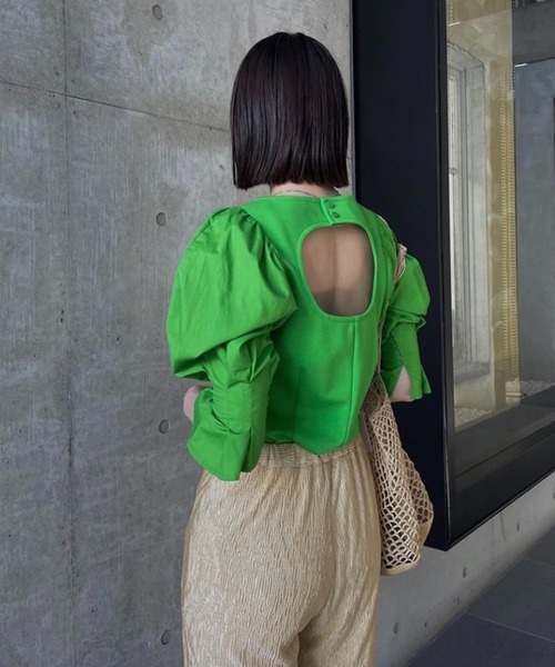 AMERI（アメリ）の「CANDY SLEEVE DOCKING BLOUSE（シャツ/ブラウス）」 - WEAR