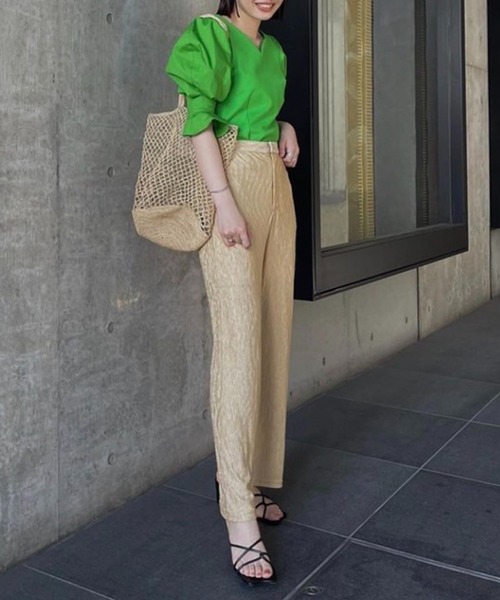 AMERI（アメリ）の「CANDY SLEEVE DOCKING BLOUSE（シャツ/ブラウス）」 - WEAR