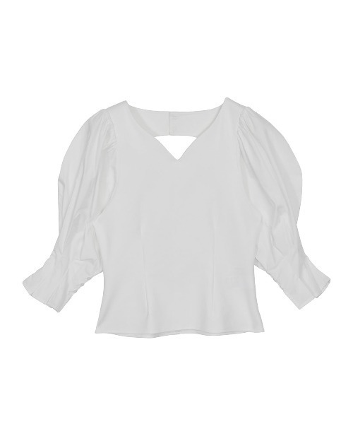 AMERI（アメリ）の「CANDY SLEEVE DOCKING BLOUSE（シャツ/ブラウス）」 - WEAR